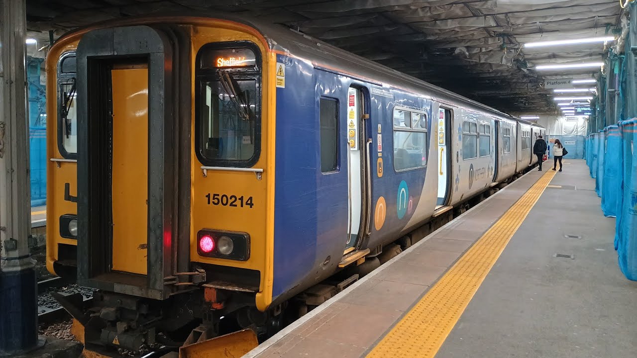 Class 150214 at Scarborough - YouTube