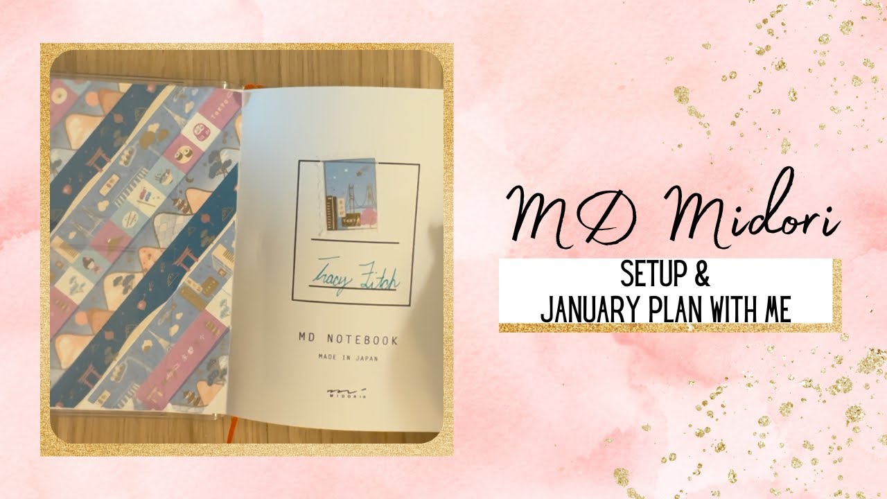 MD Midori Notebook Planner Setup & January Plan With Me - YouTube