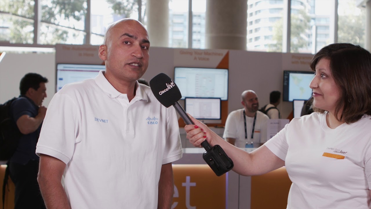 Cisco Live Melbourne interview in the DevNet Zone with Krishan Veer and Silvia Spiva - YouTube