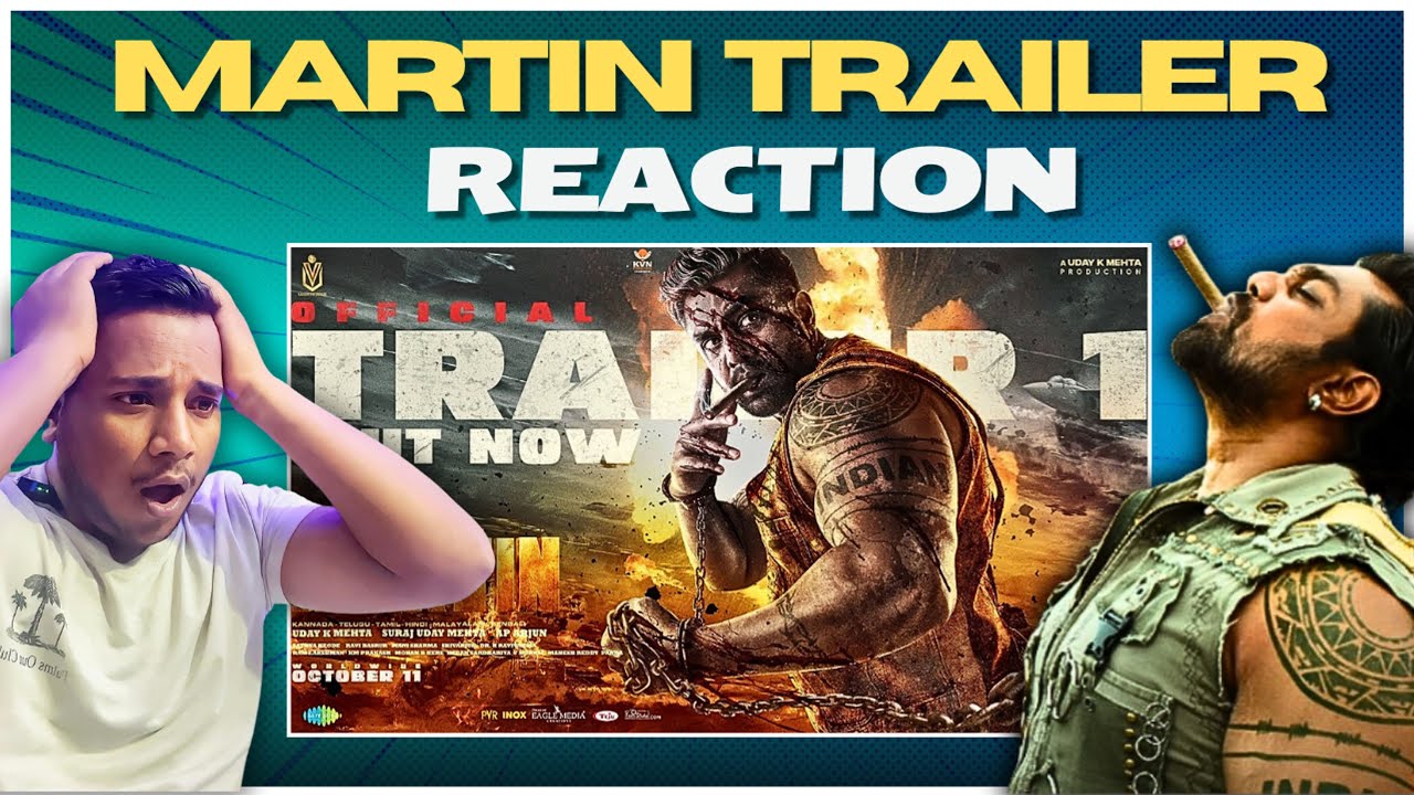 #Martin - New Movie Trailer 1 [4K Video] Reaction | Dhruva Sarja | AP ...
