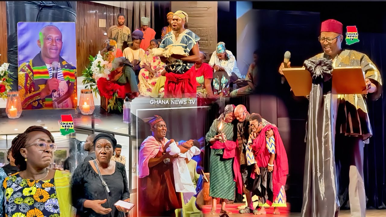 Actor David Dontoh weeps. Catherine Afeku storm Late Mawuli Semevor’s ...