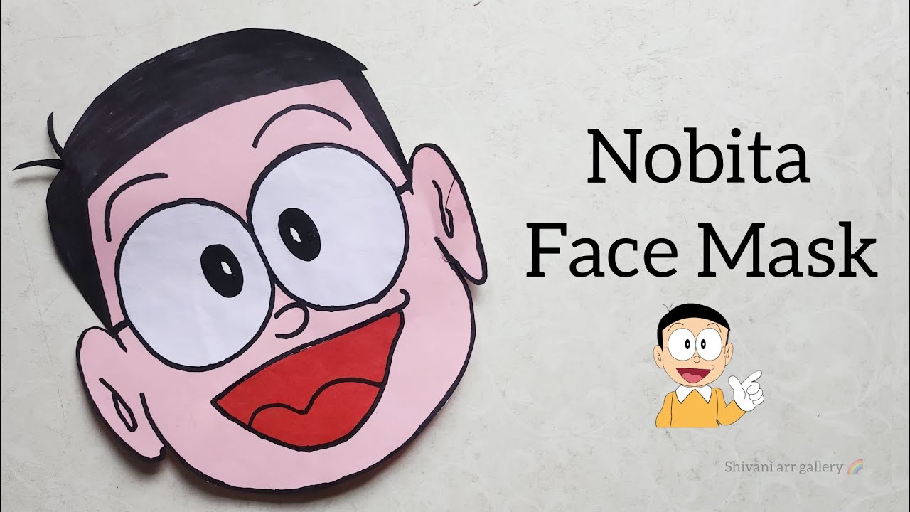 nobita face mask | how to make nobita mask | nobita paper craft ...