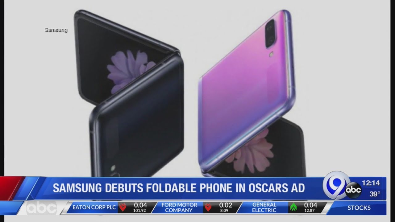 Samsung debuts foldable smartphone in ad during Oscars - YouTube