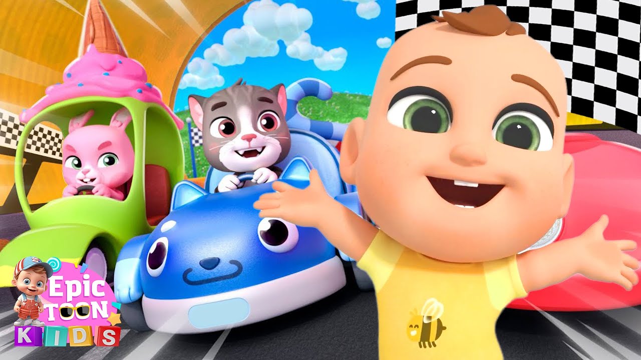 Baby Car Finger Family | Racing Car Song +More Compilation EpicToon ...