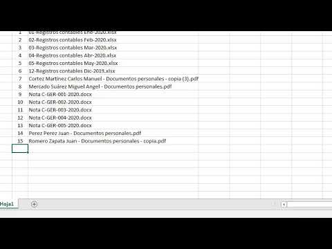 LISTAR ARCHIVOS DE DIRECTORIO EN EXCEL CON Y SIN MACRO - YouTube