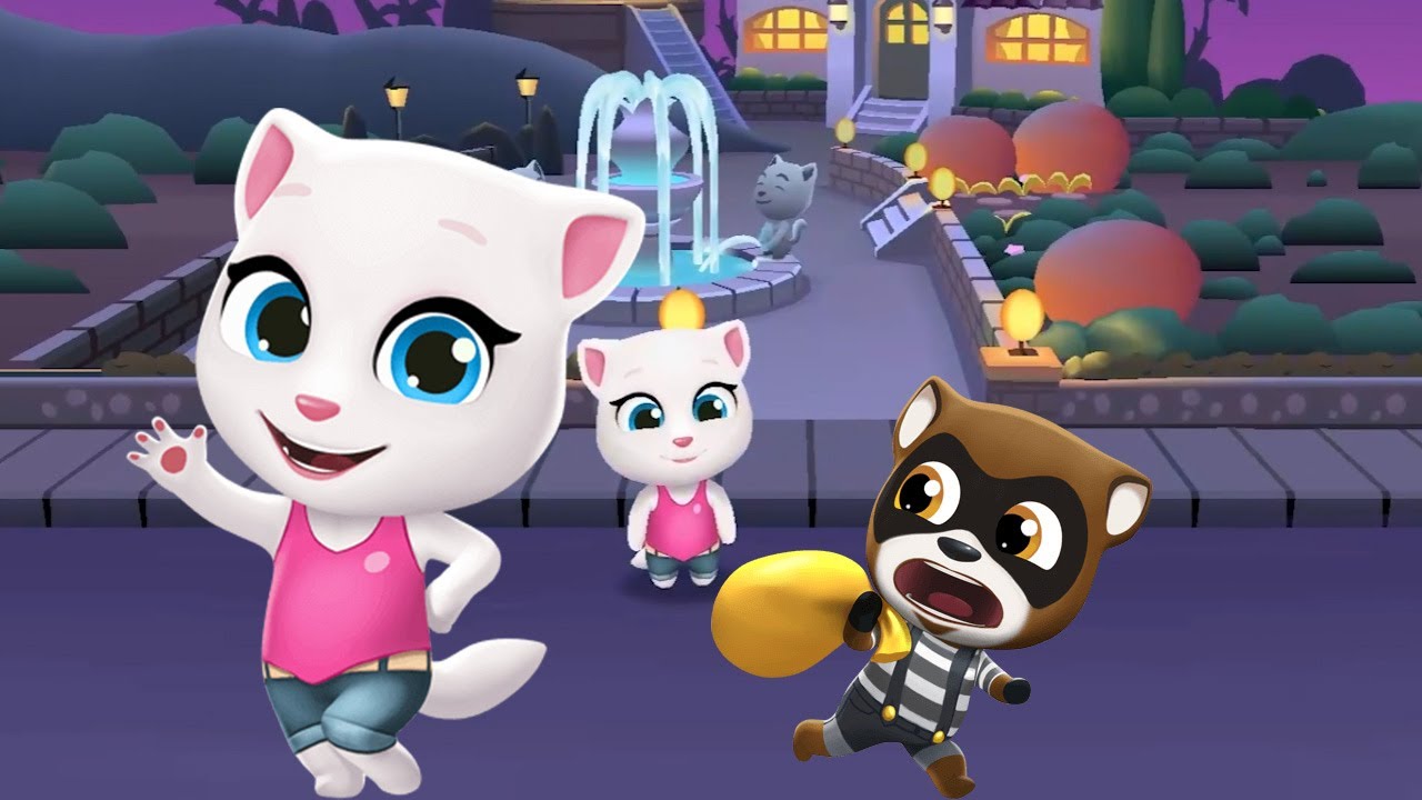 Talking Angela - Talking Tom Gold Run GamePlay Android, iOS, PC - YouTube