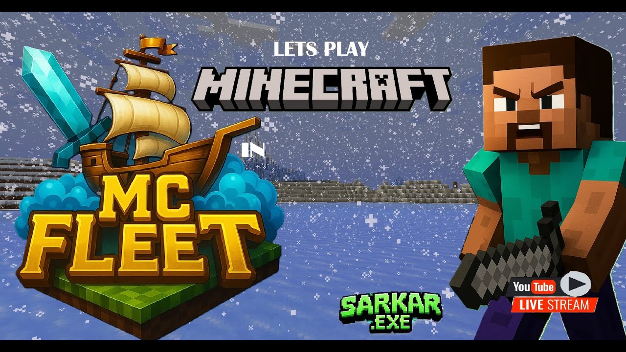 🌟 LIVE on the McFleet Server! | Minecraft Adventures 🚀 - YouTube