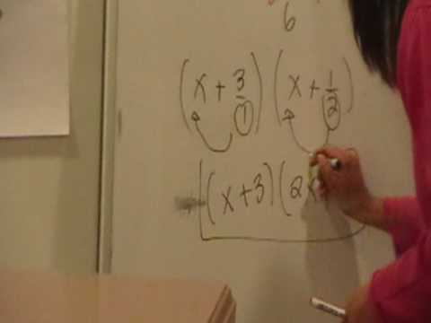 Factoring Trinomial Squares - The "X" Method - YouTube