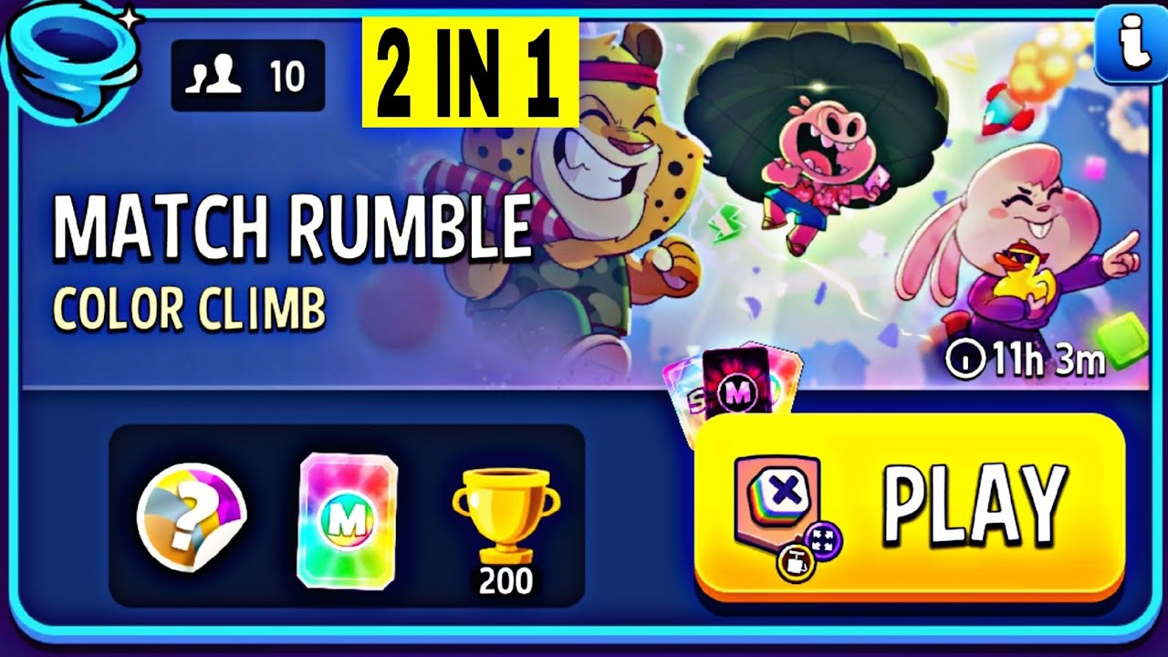 color climb super sized rumble match | 2 IN 1 | match masters | color ...