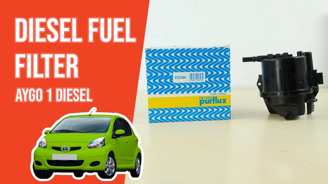 How to replace the diesel fuel filter Aygo mk1 1.4d ⛽ - YouTube