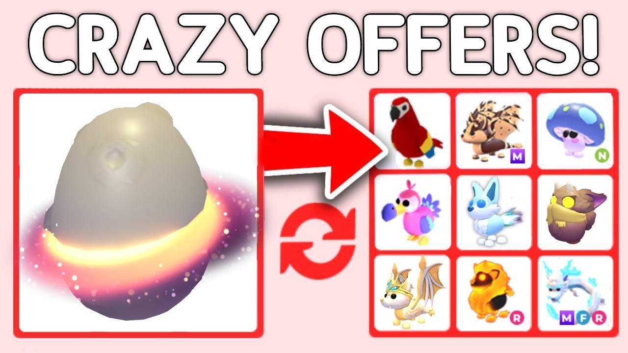 I TRADED ROYAL MOON EGGS In Adopt Me! - YouTube