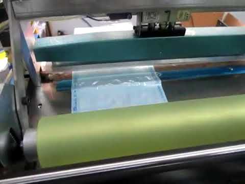 Automatic Plastic Film Sleeve Cutting One end sealing for plastic bag ...