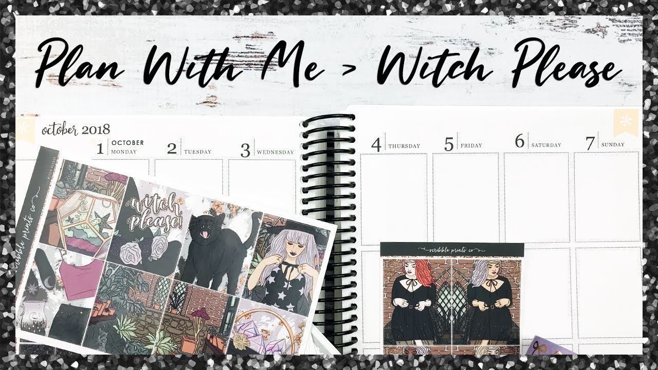 Plan With Me: Witch Please // Scribble Prints Co - YouTube