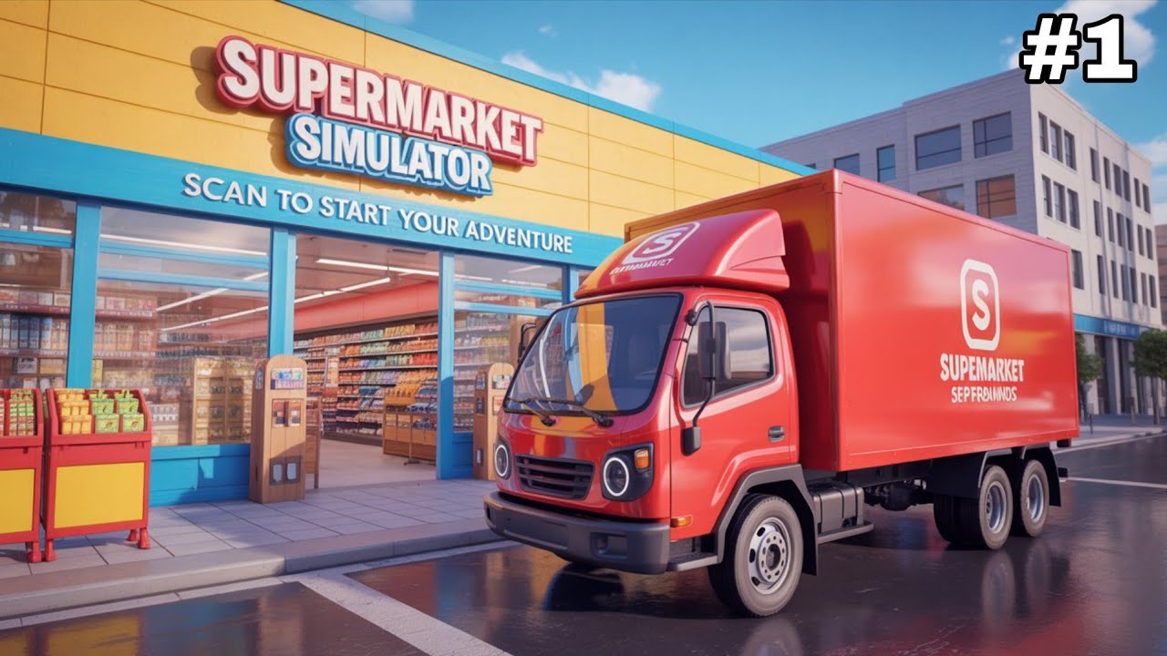 Opening My New Shop In Supermarket Simulator | Episode 1 - YouTube