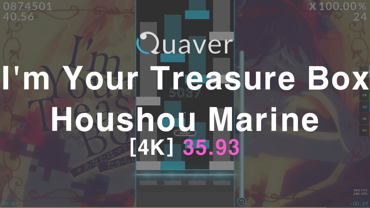 I'm Your Treasure Box - Houshou Marine [Quaver] - YouTube