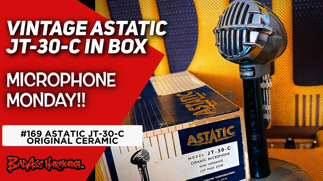 Best Blues Harmonica Microphones | Astatic Ceramic JT-30, Blues Jam ...