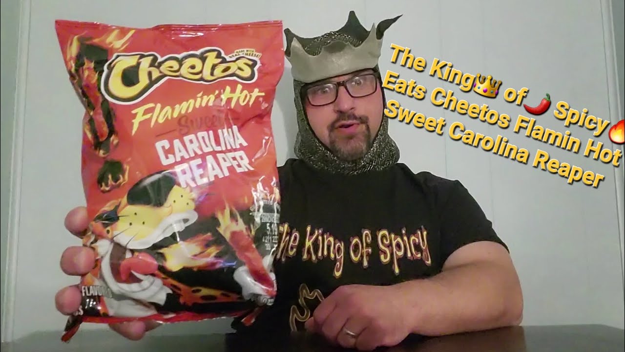 The King👑 of🌶 Spicy🔥 Eats Cheetos Flamin Hot Sweet Carolina Reaper ...