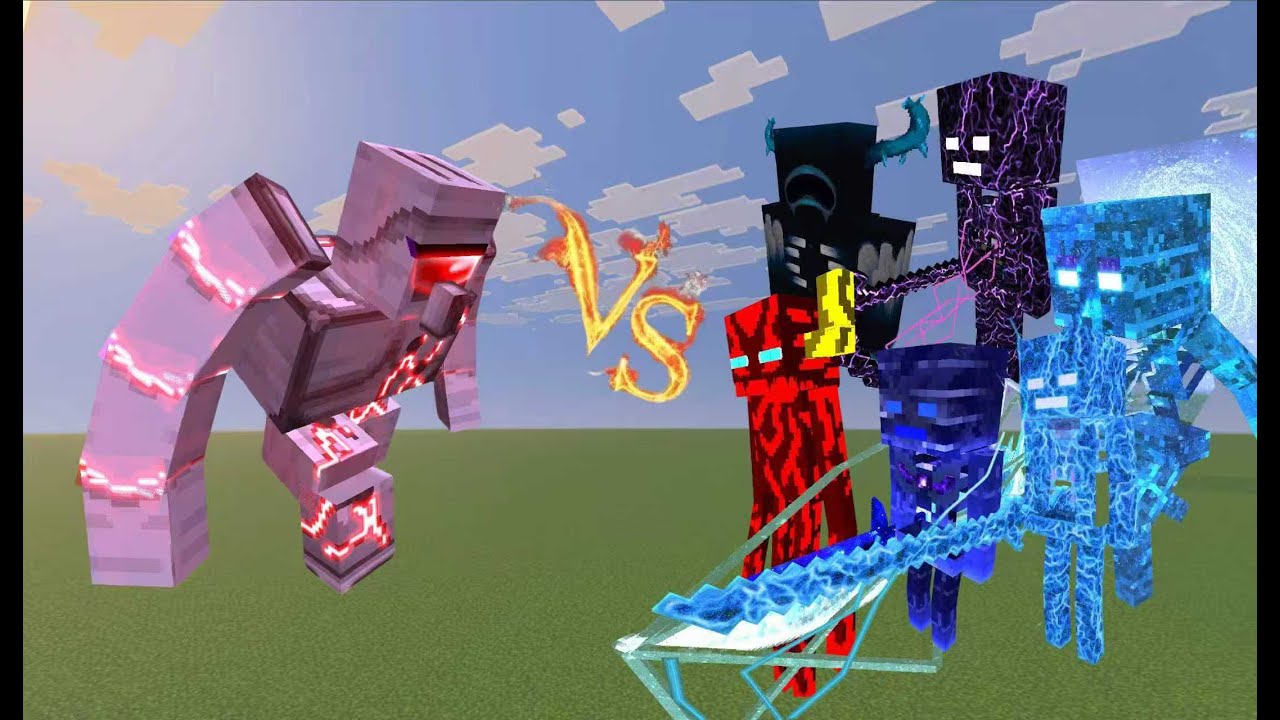 ULTIMATE ADAMANTIUM DESTROYER vs ALL TITAN BOSSES I Minecraft Mob ...