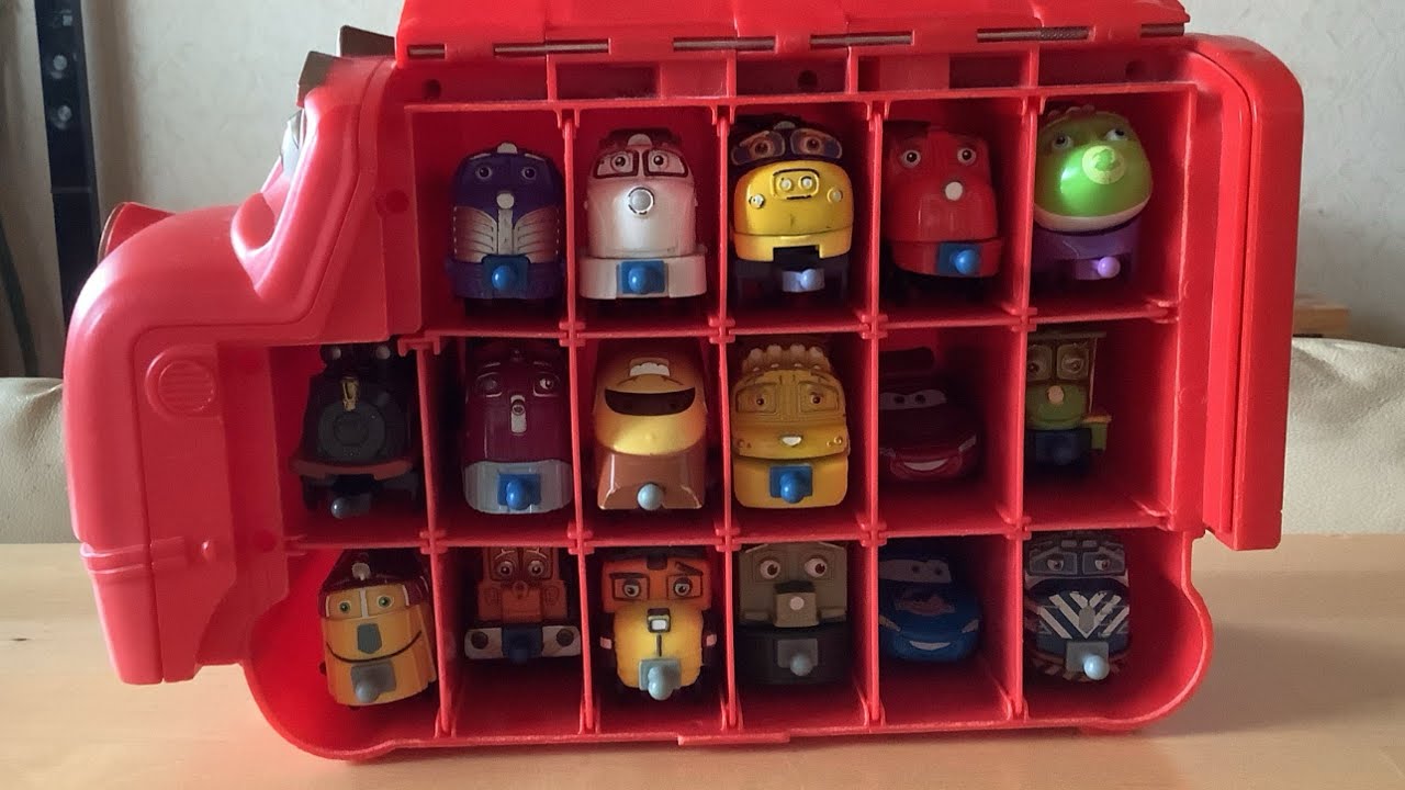 17 Chuggington Trains in Wilson Carry Case - YouTube