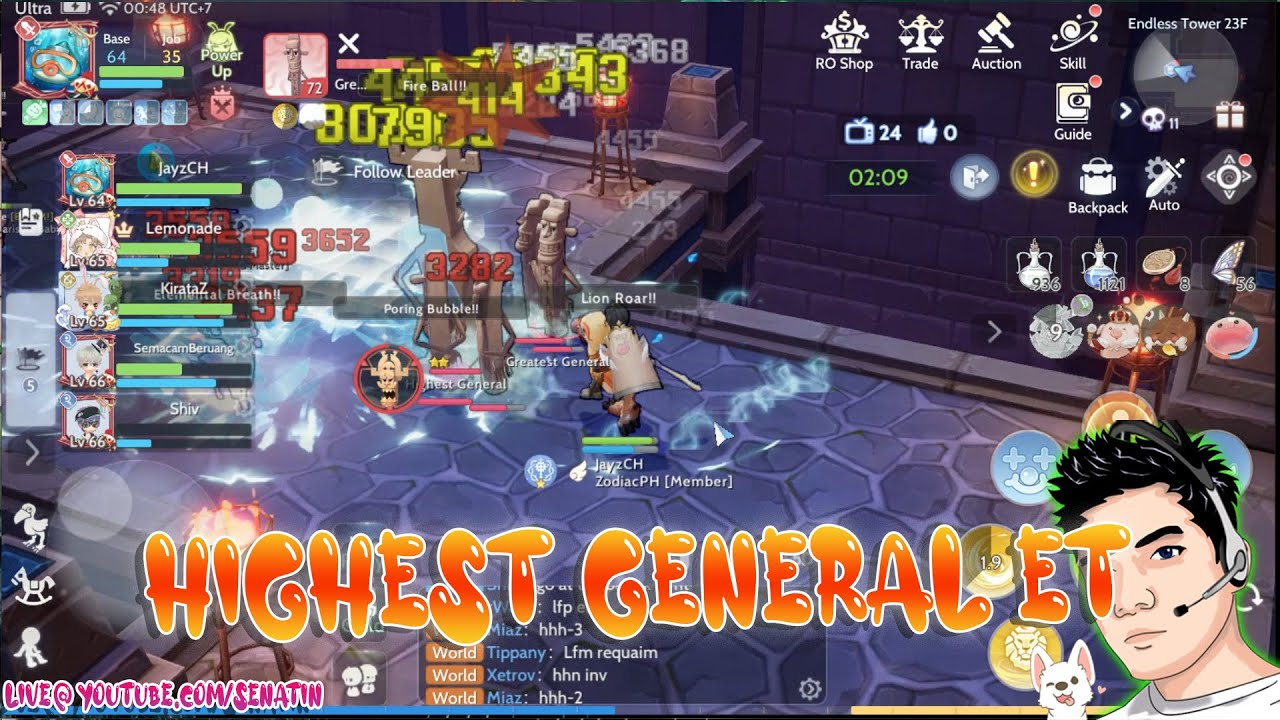 Pure Vit Knight How to Tank Highest General - Ragnarok Origin - YouTube