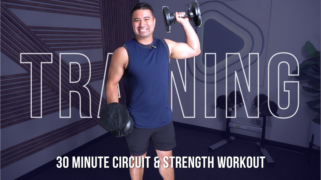 Dumbbell High Intensity + Strength Workout | 30 Min Circuit Training ...