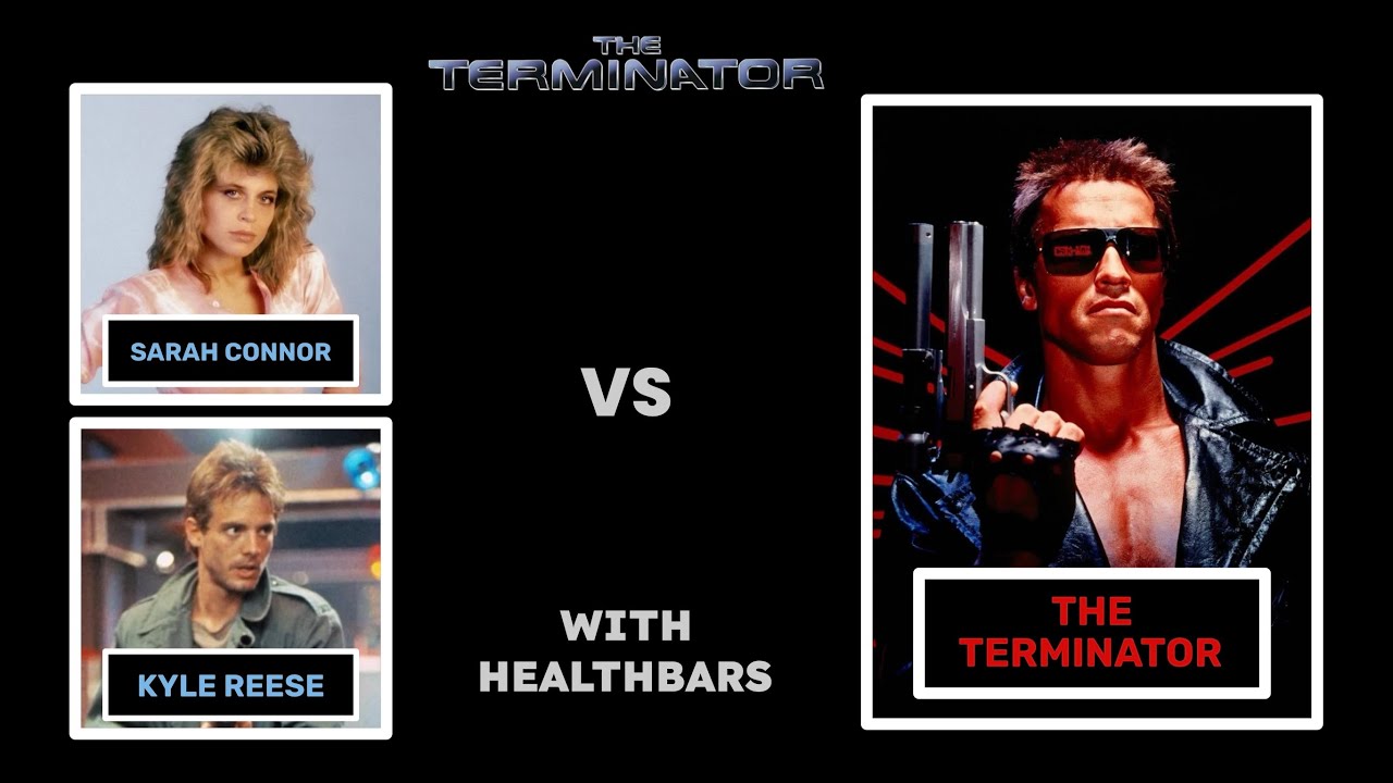 Sarah & Kyle Vs. The Terminator (T-800): (Fight 1) - With Healthbars ...
