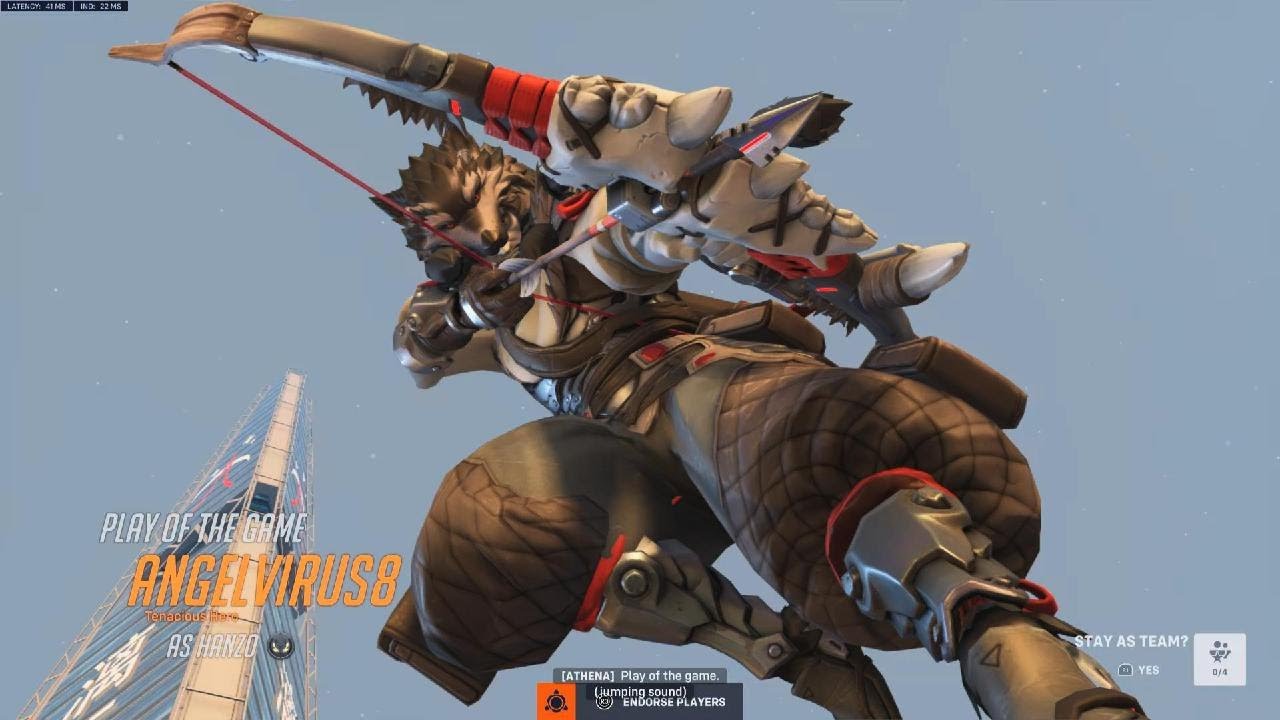 Overwatch 2 Dark Wolf Hanzo POTG - YouTube
