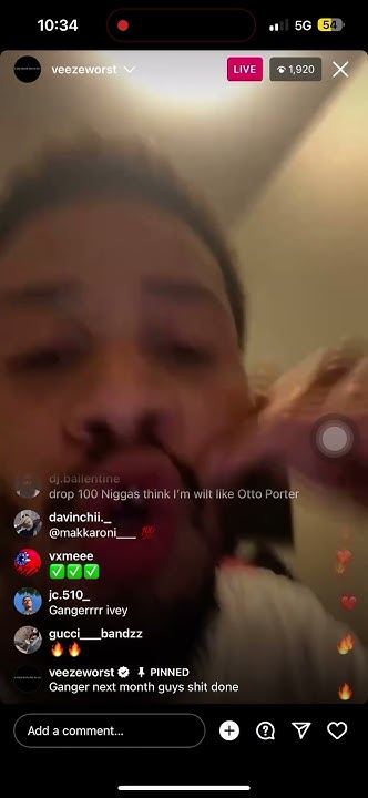 Veeze- (unrealeased leak) ig live - YouTube
