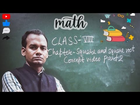 chap square and square root concept video part 2 maths class 8 maths ...