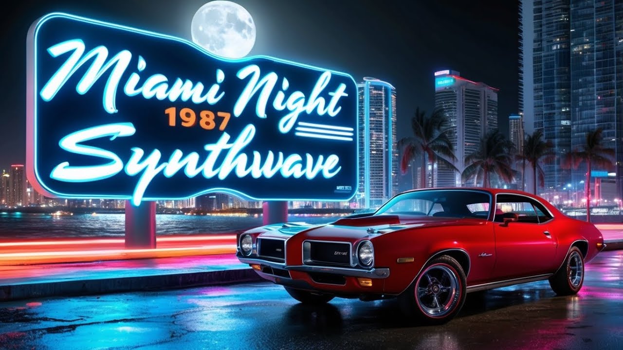 Miami night 🌴 Synthwave 1987-relaxing Synthwave, retro wave, vapor wave ...