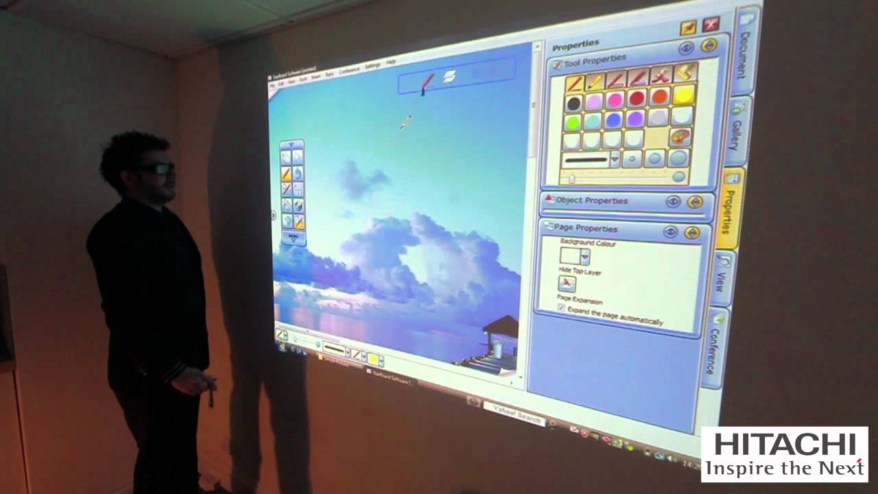 Hitachi iPJ-AW250NM Interactive Projector - YouTube