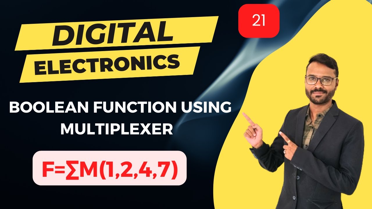How To Implement Boolean Function Using Multiplexer Santoshtondare Youtube