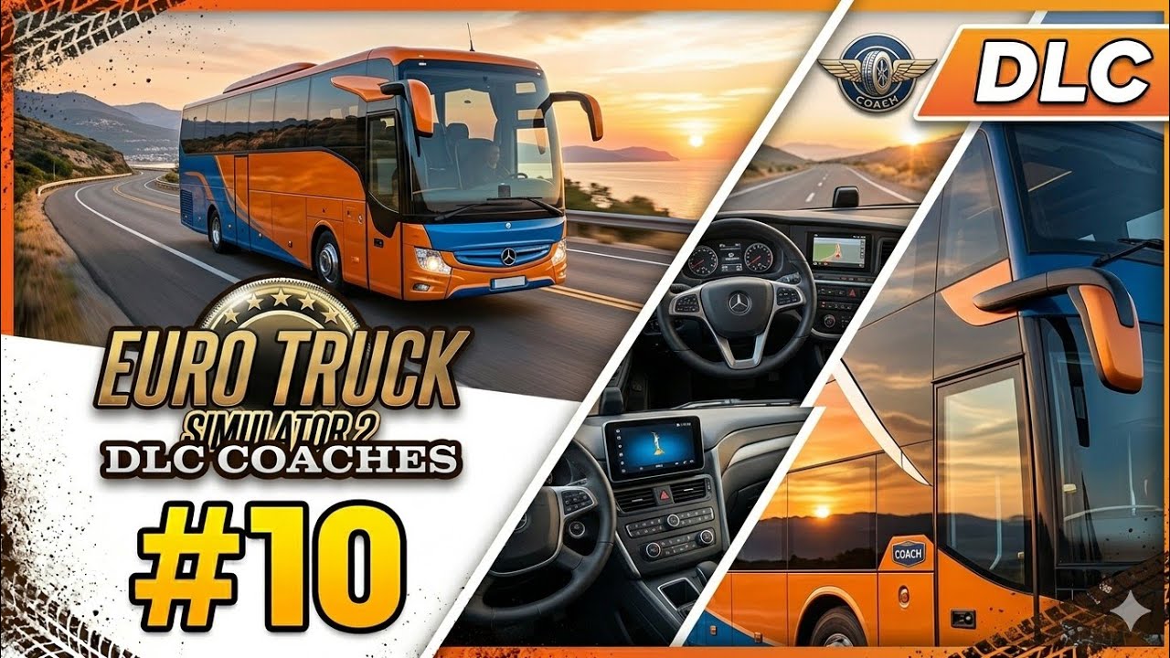 Euro Truck Simulator 2 - #10 '' Omówienie DLC Coaches '' - YouTube
