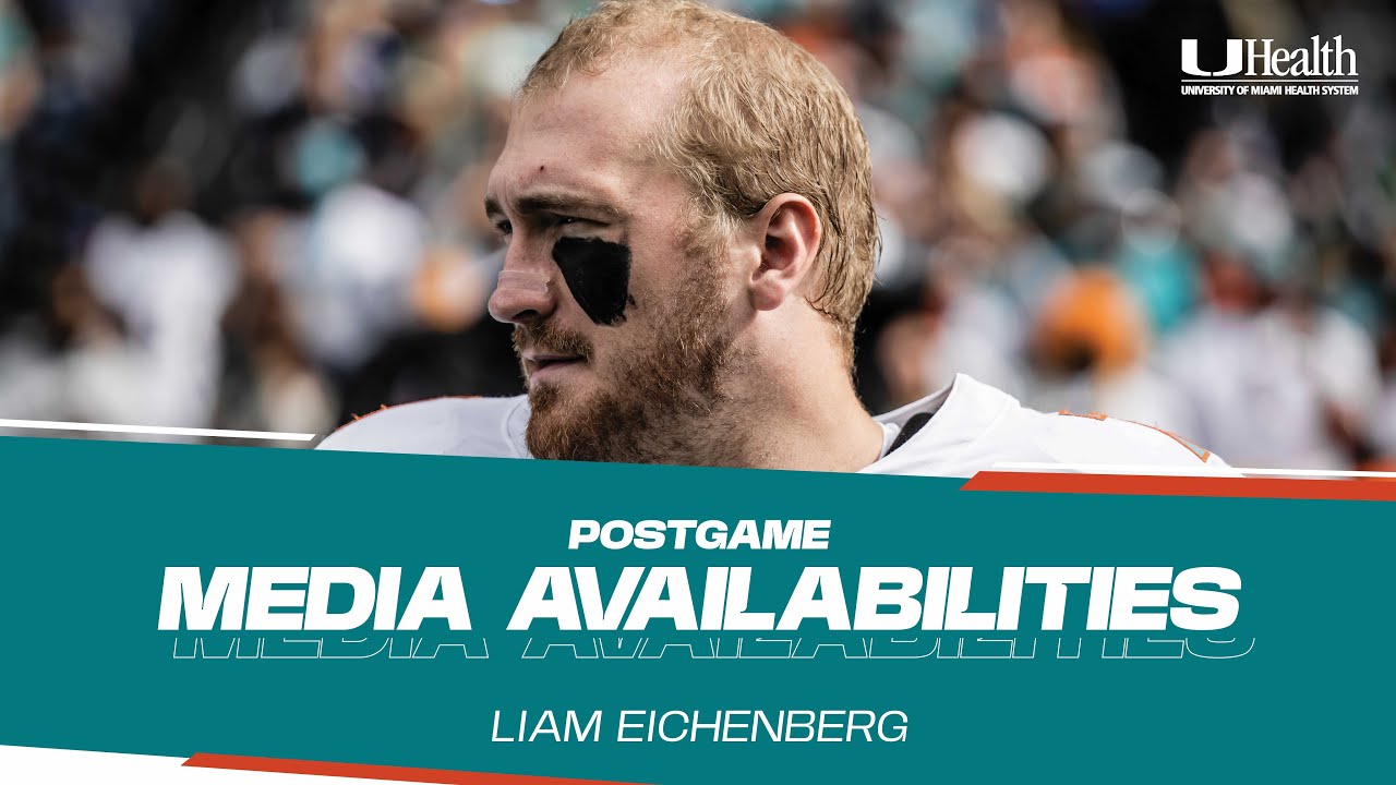 Liam Eichenberg meets with the media | Miami Dolphins - YouTube