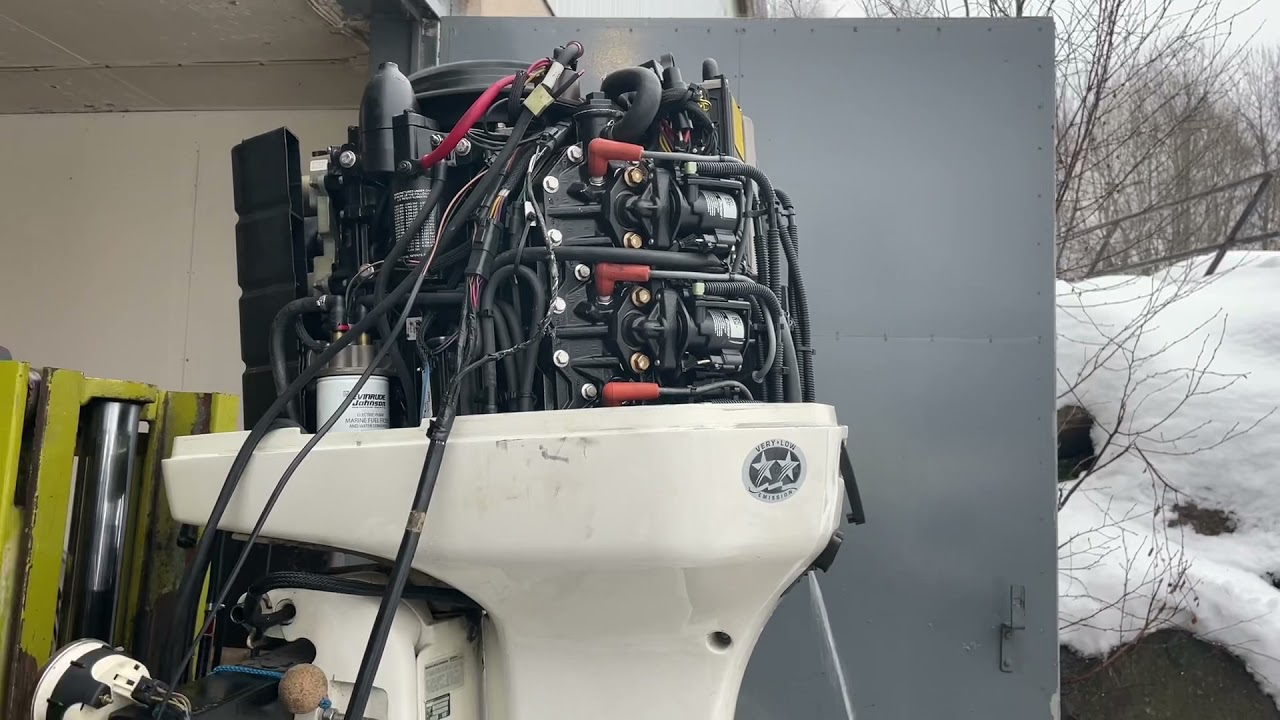 Evinrude Ficht Ram 250 hp 2003 (Bombardier) - YouTube