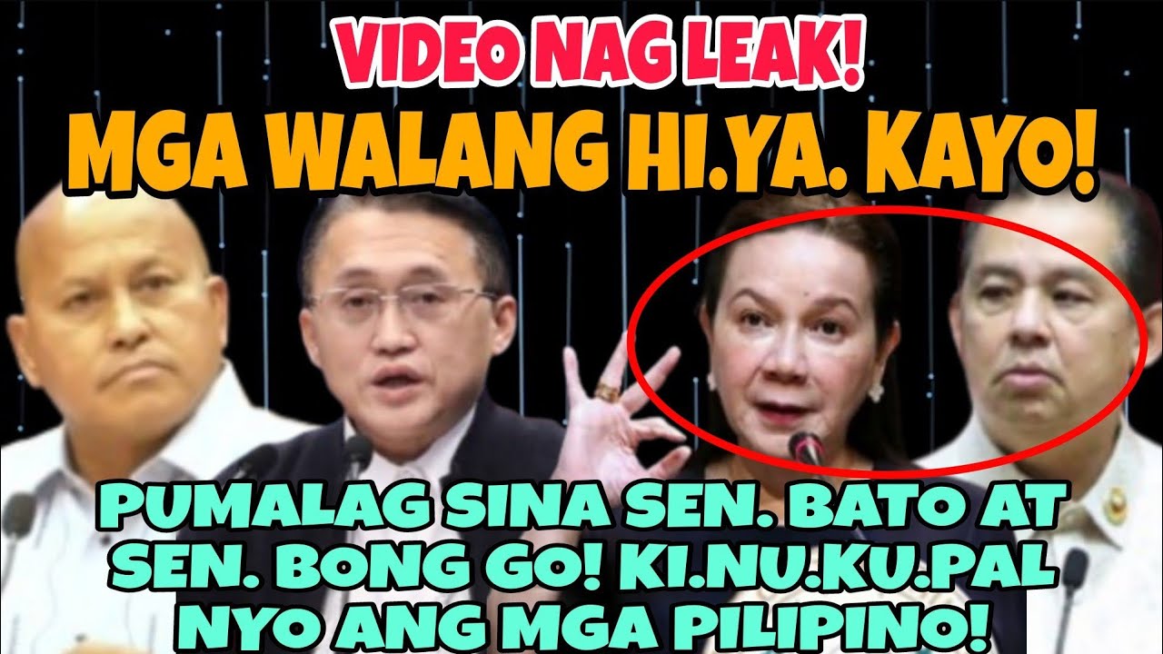 VIDEO NAG LEAK! Sen BATO at Sen Bong Go Pumalag! Sabwatan sa PONDO Kinu ...