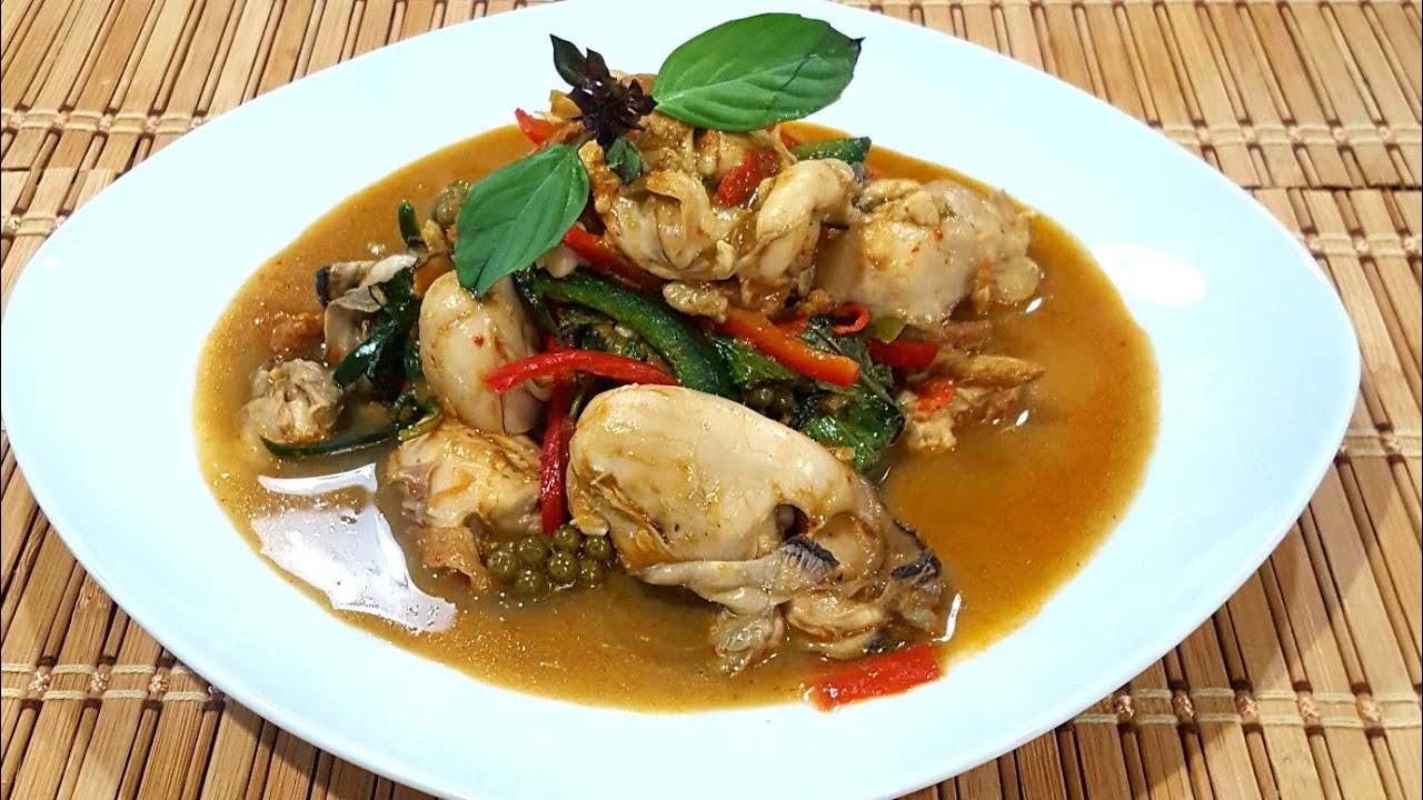 How To : Oyster Pad Cha | Spicy Stir-fried Oyster w Herbs - YouTube