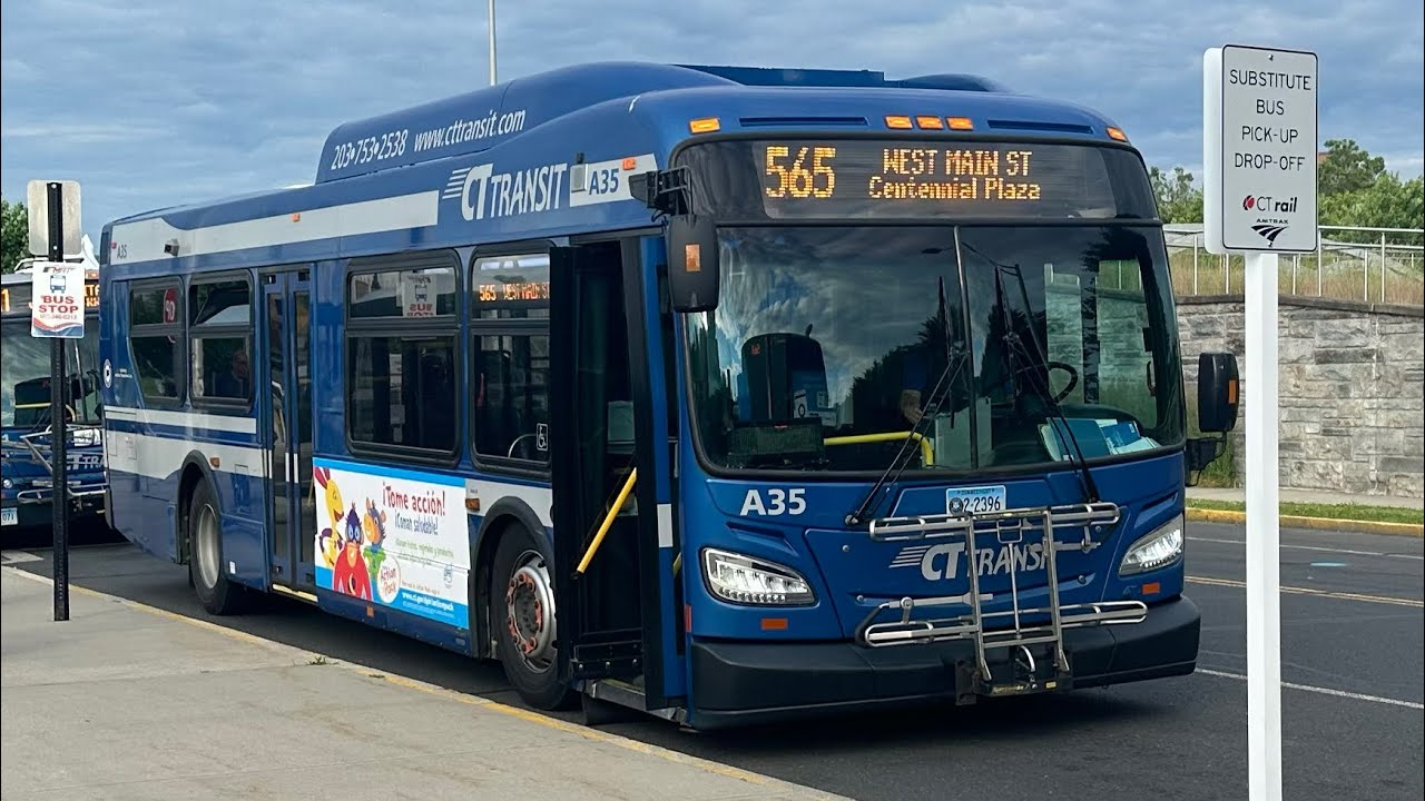 CTtransit 2010 New Flyer Industries XD35 #35 (A35) Ride on route 566 ...