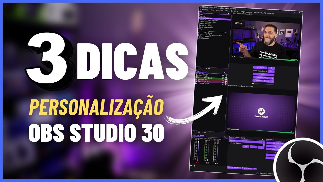3 DICAS PARA OBS STUDIO, que vão Personalizar e Facilitar seu trabalho ...