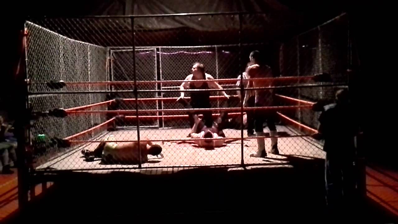 4 way gauntlet style cage match RCW 10/25/14 - YouTube