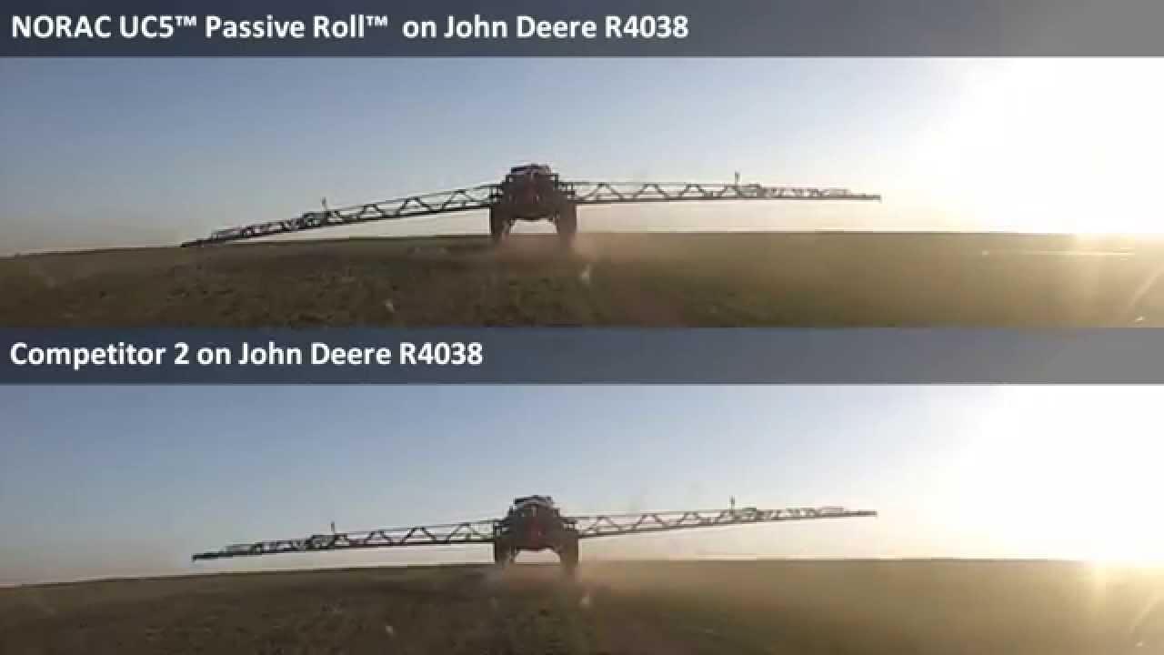 NORAC UC5 Passive Roll vs. Competitor 2 on John Deere R4038 ...