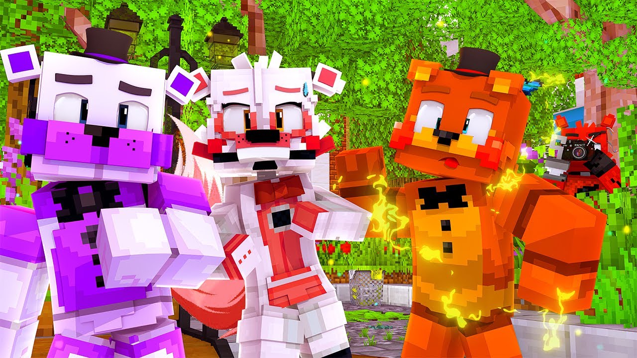 "Foxy & Lolbit Are WATCHING Us?!" FNAF High (Minecraft Five Nights at ...
