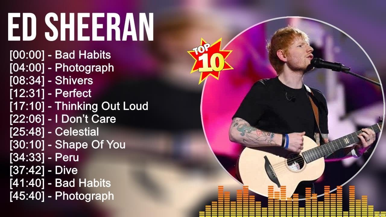 Ed Sheeran Greatest Hits ~ Top 100 Artists To Listen in 2022 & 2023 ...