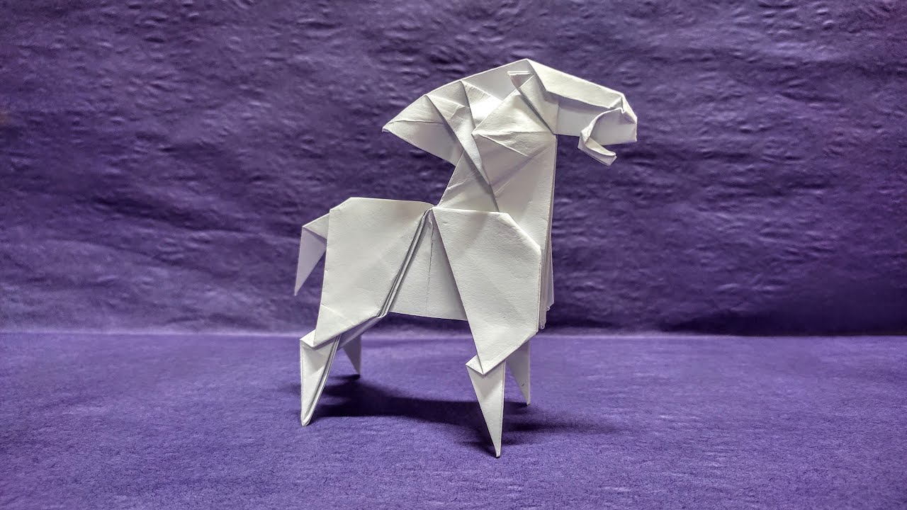 How To Make An Origami Horse - Origami Horse Tutorial - Origami ...