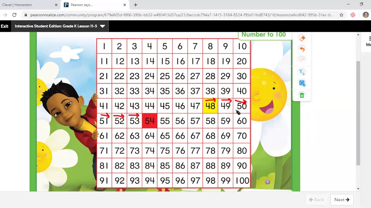 Math Lesson 26 | Count Forward from Any Number to 100 - YouTube