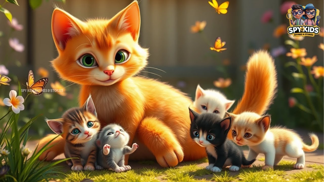5 Little Kittens Song for Kids | Cute Cats Nursery Rhymes for Toddlers ...