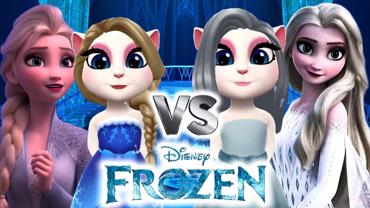 My Talking Angela Transforms into Elsa for a Magical Adventure! - YouTube
