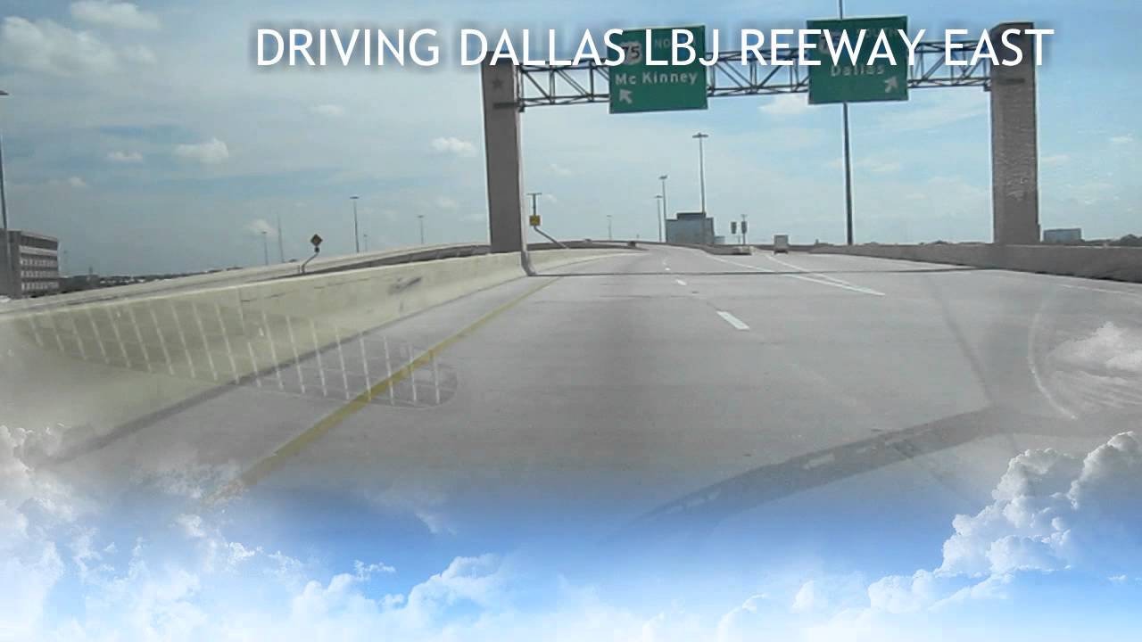 Driving Dallas LBJ Freeway East - YouTube