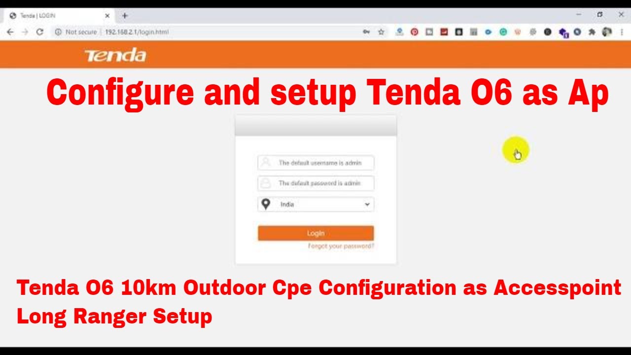 How to Configure and setup Tenda O6 as Ap | Technical Hakim # ...