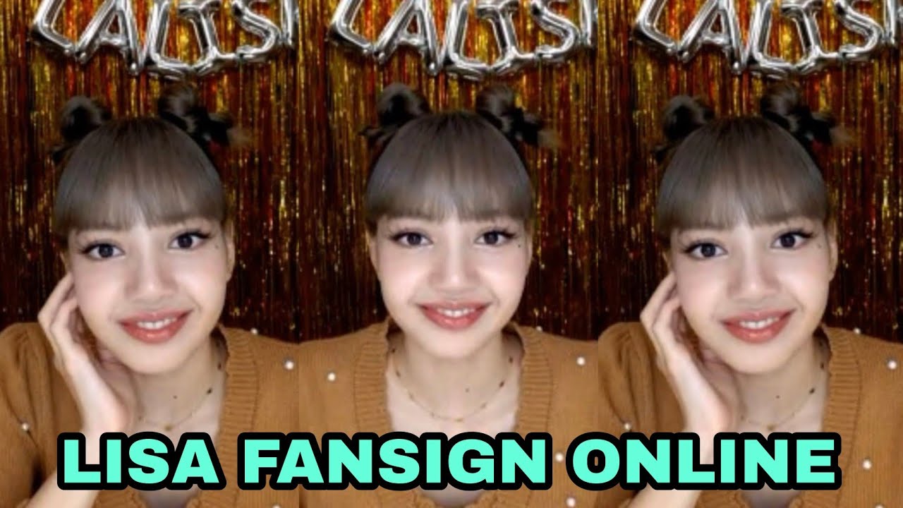 [ENG SUB] LISA Fansign Online | 210926 - YouTube